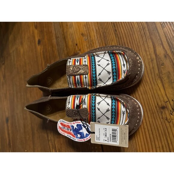 Ariat | Shoes | Ariat Cruiser Boat Shoe Aztec Arrow Rose Gold Western ...